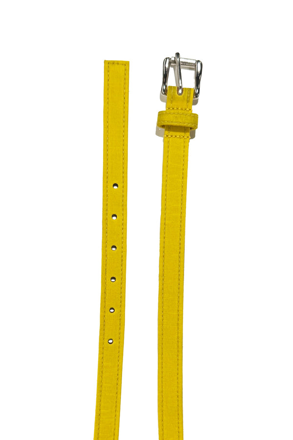 MENS COVERED LEATHER BELT IN YELLOW - Zambesi Store