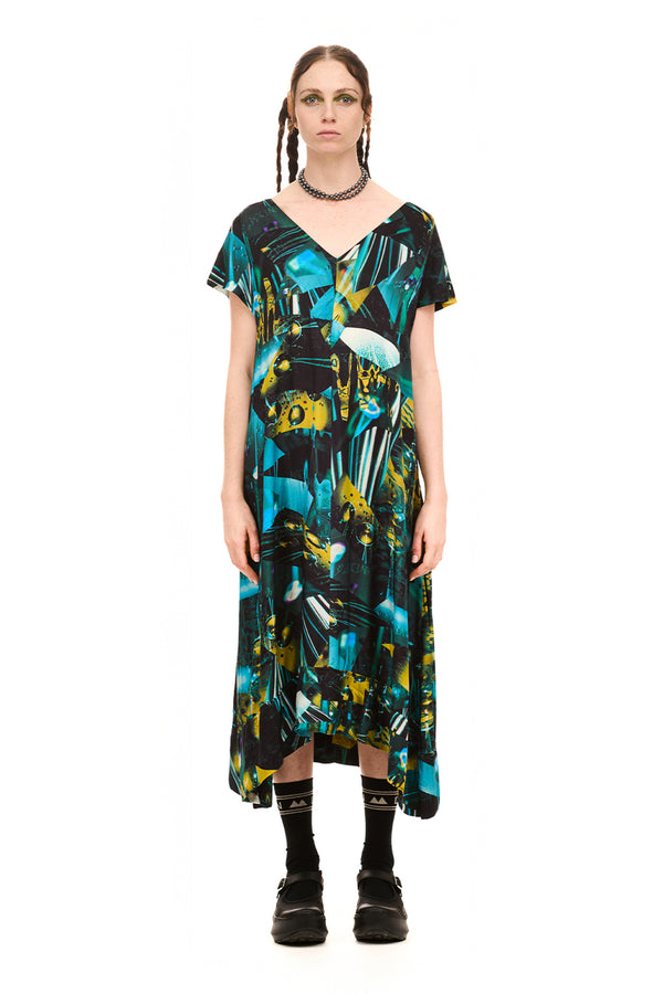 GEMINI DRESS IN SCIFI PRINT, SS26 - Zambesi Store